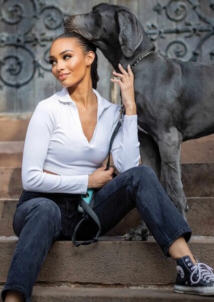 Fan Casting Taryn Delanie Smith and her Great Dane Bruce as Gentle ...