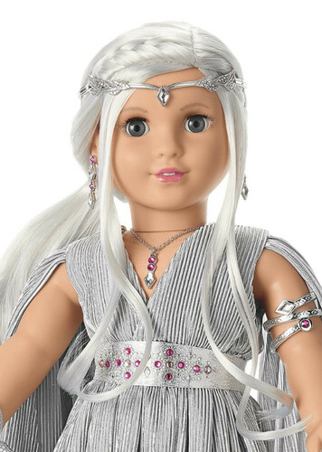 2023 Shimmering Silver Holiday Collector Doll Fan Casting for Sparkle ...