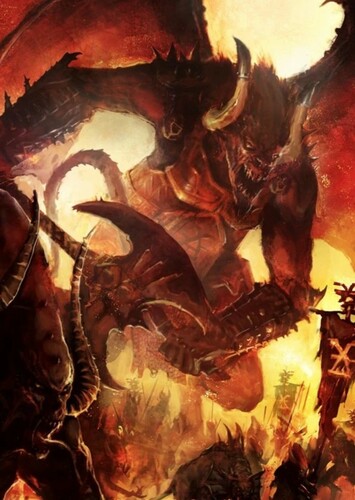 Bloodthirster Daemon Fan Casting for MK X GI X FNAF: SB - War of the ...