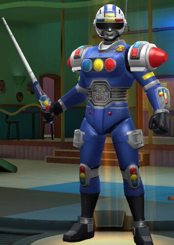 CENTURION AZUL Fan Casting for POWER RANGERS TURBO RACER 7° TEMPORADA ...