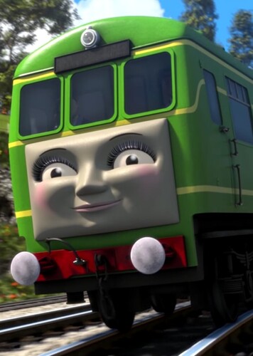 Fan Casting Sally Martin as Daisy The Green Diesel Rail-Car Engine in ...