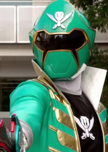 Green Super Megaforce Ranger Fan Casting for Power Rangers Pirate Force ...