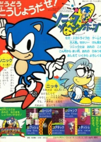 Sonic the Hedgehog [Shogakukan Manga] (1992) Fan Casting for Sonic the ...