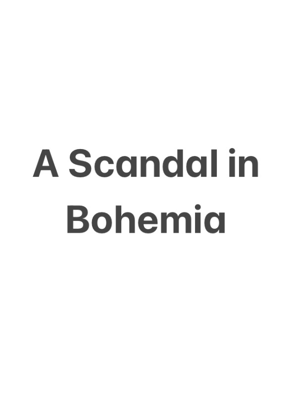 A Scandal in Bohemia Fan Casting on myCast
