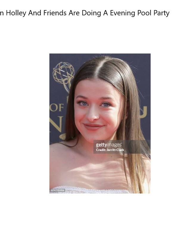 Addison Holley And Friends Doing A Evening Pool Party Fan Casting on myCast