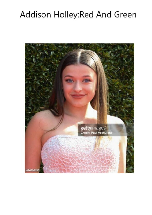 Addison Holley:Red And Green (Wiz Khalifa Black And Yellow Parody) My ...