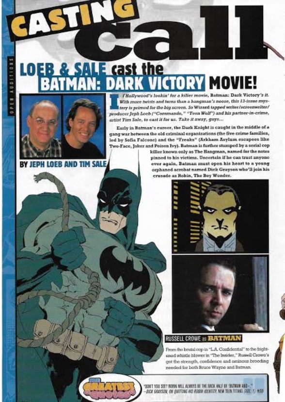 BATMAN: DARK VICTORY Fan Casting on myCast