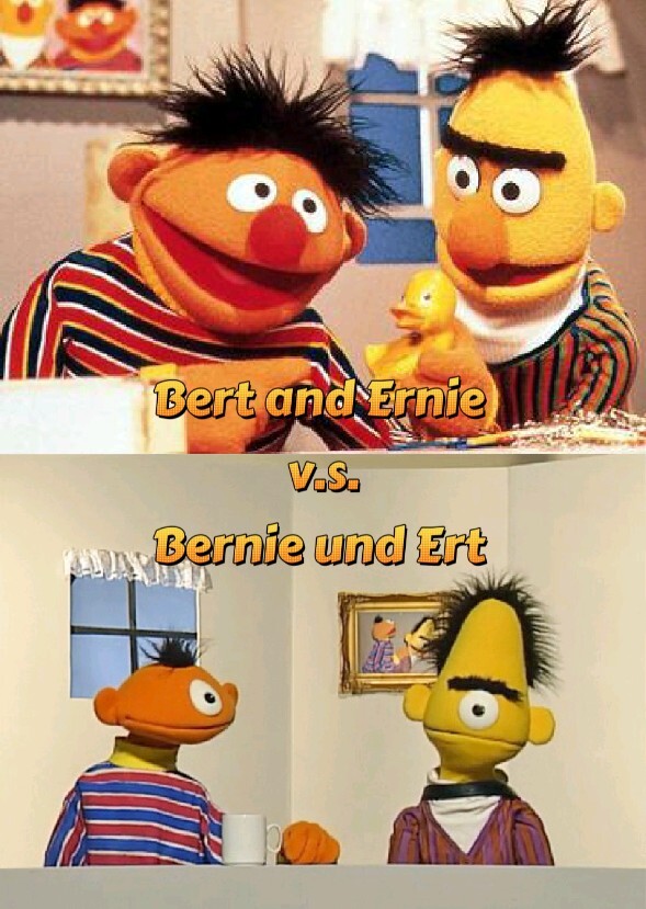Bert and Ernie v.s. Bernie und Ert (English Dub) Fan Casting on myCast