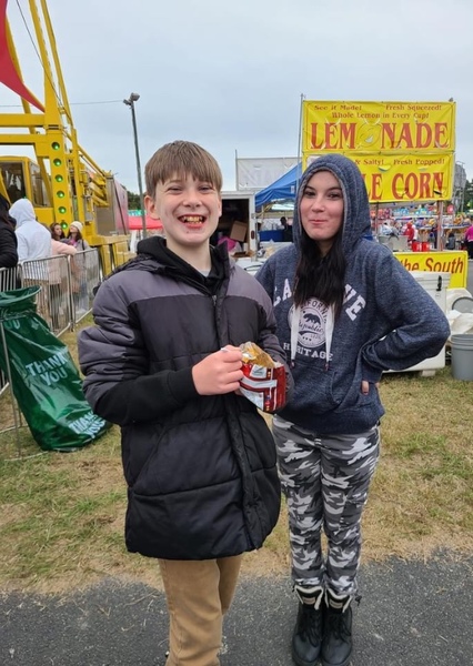 Caiden Dedrick at the fair with Kelsea Dedrick Fan Casting on myCast