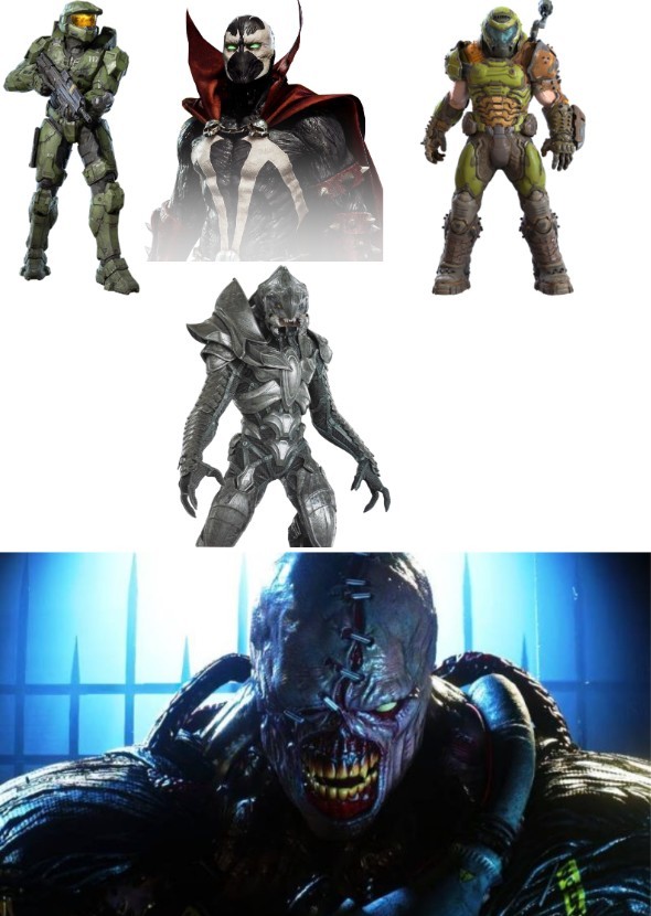 Chief, Doomguy, Spawn and Arbiter vs Nemesis Fan Casting on myCast