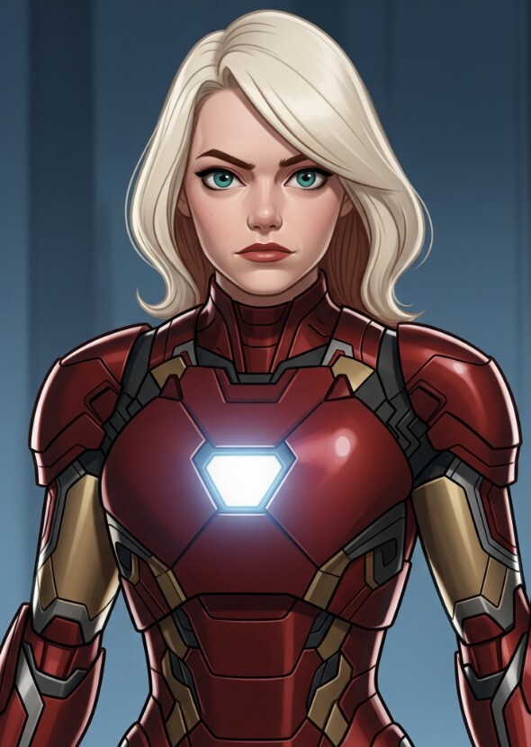 Emma Stone as iron man Gwen animation style from earth 610. Fan Casting on myCast