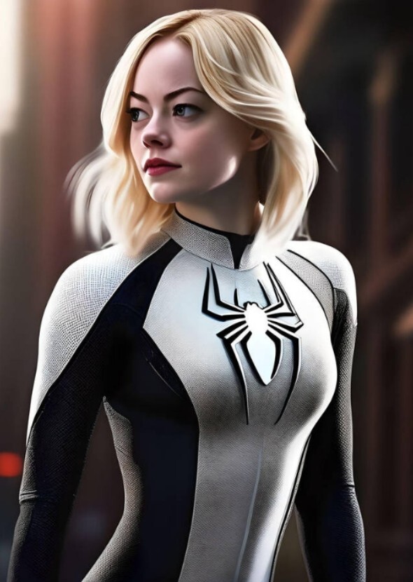 Emma Stone as spider Gwen rainbow Fan Casting on myCast