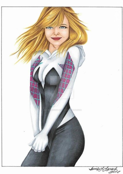 Emma Stone as spider Gwen sunset Fan Casting on myCast