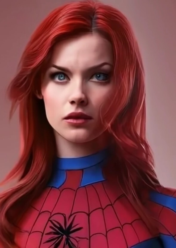 Emma Stone as spider woman mj animation style from Earth 65 Fan Casting ...