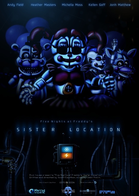 Five Nights at Freddy’s Sister Location: The Movie Fan Casting on myCast