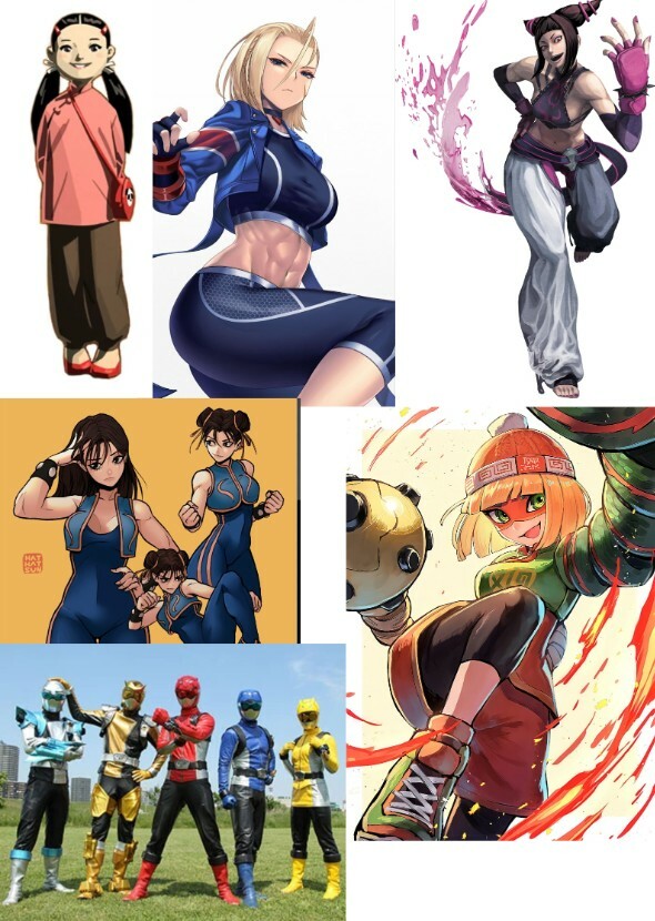 Go-busters, but its’ Min Min, Cammy, Chun-Li, Li-Fen & Juri Fan Casting ...