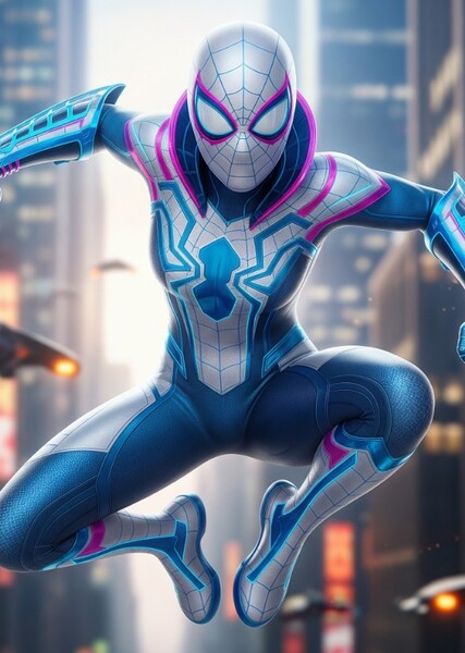 Jenna Ortega as silk Cindy Moon 2099 live stream action MCU Earth 34 ...