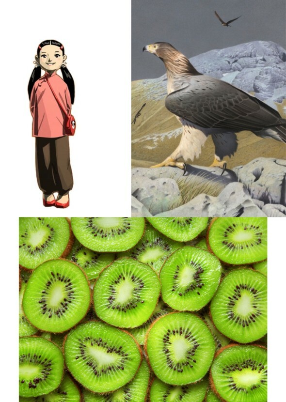 Li-fen feeds the haast’s eagle with a kiwi fruit Fan Casting on myCast