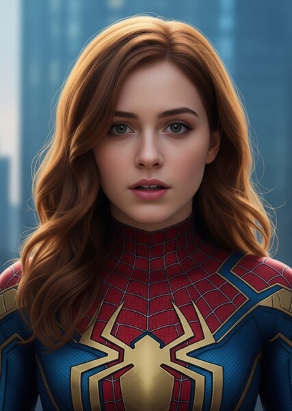 Madelyn PECTH AS iron spider MJ live in action MCU Earth 34. Fan ...