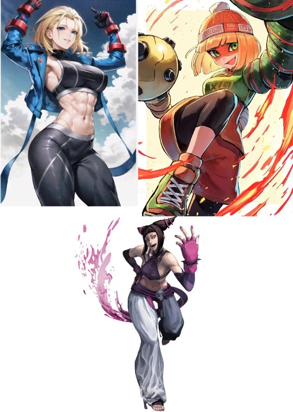 Min Min, Juri & Cammy's Infinite Wealth Fan Casting on myCast