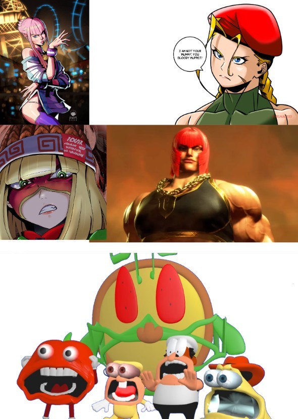 Pizza Tower Scream, but it’s Min Min, Juri, Cammy, Marisa & Manon Fan ...
