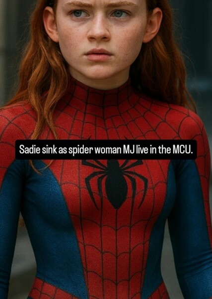 Sadie sink as spider woman MJ live in the MCU. Fan Casting on myCast