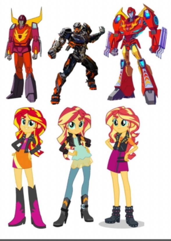 Sunset Shimmer Fan Casting for Sunset Shimmer and Hot Rod/ Rodimus ...