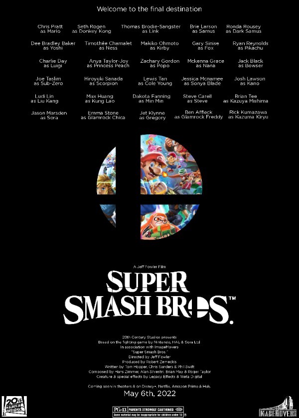 Fan Casting Netflix as Streaming Service of Super Smash Bros. on myCast