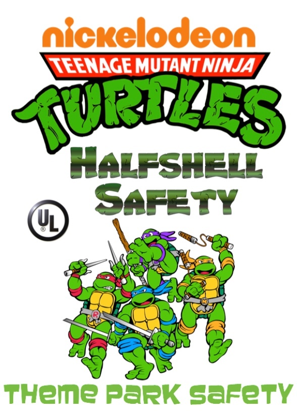 Teenage Mutant Ninja Turtles Halfshell Safety: Theme Park Safety Fan ...