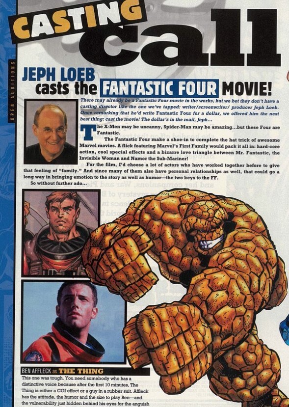 Find an Actor to Play Harvey Elder/Mole Man in Wizard Magazine F4 ...