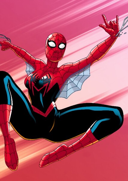 Zeynedya as spider girl Betty Brant animation style beyond the spider ...